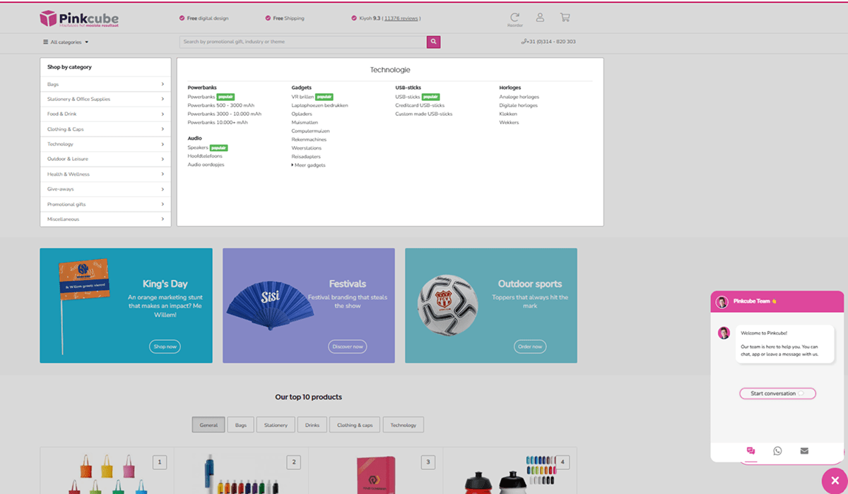 Hubspot - Customized Chatbot For an Ecommerce Site Pinkcube
